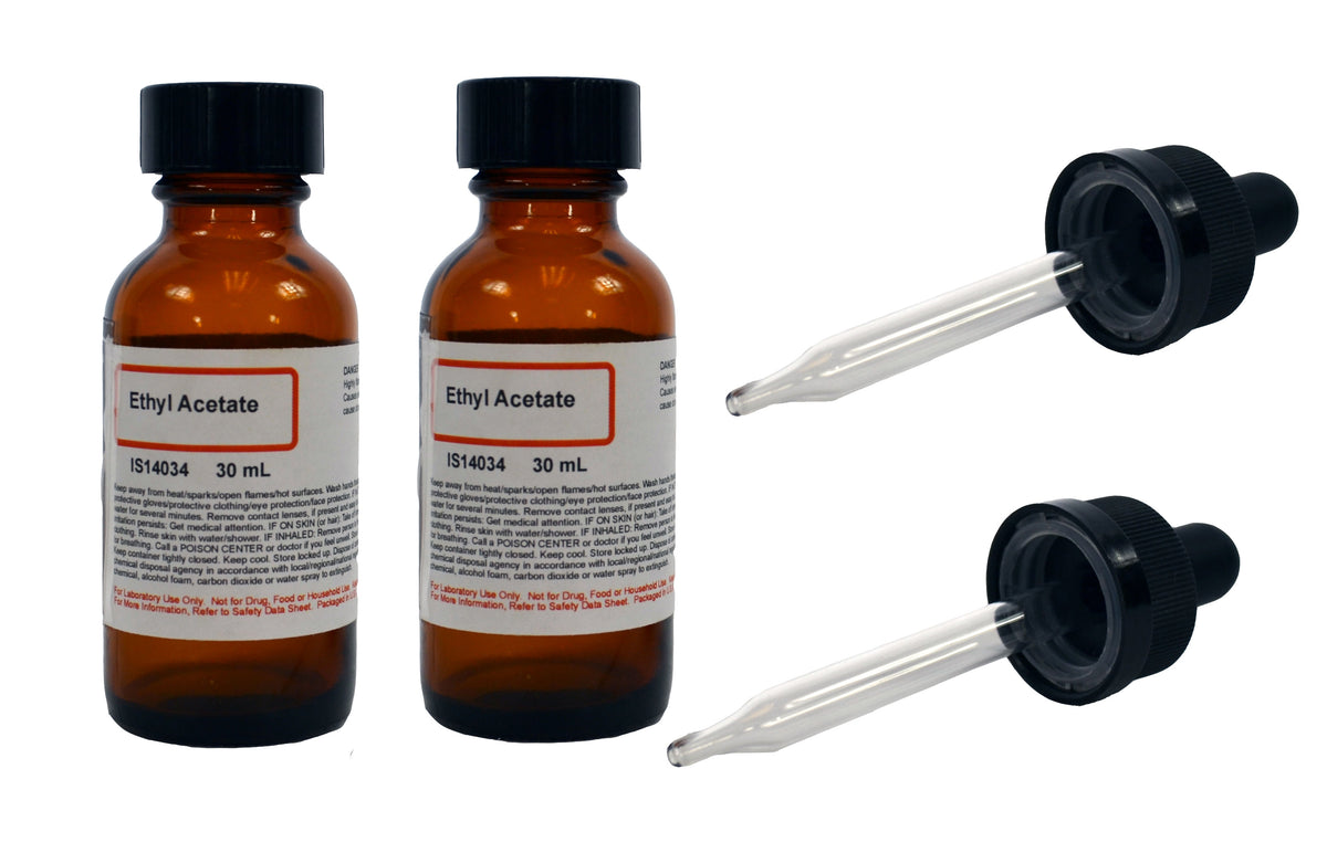 Ethyl Acetate for Insect Collecting, 30mL Dropper Bottles - Buy at hBARSCI