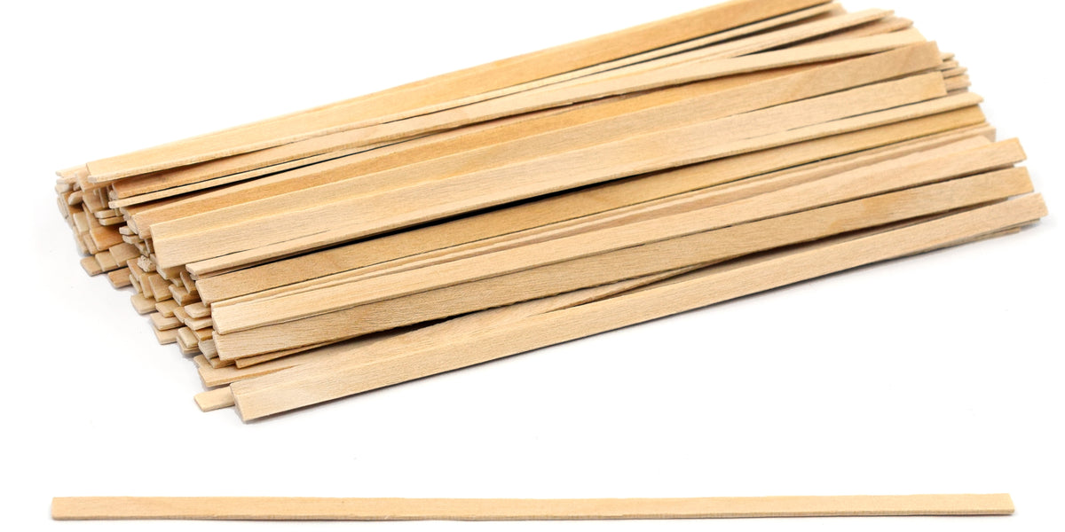 Wooden Splints, Pack of 100 - 5.5" - Soft, Dry Wood - Eisco Labs — hBARSCI