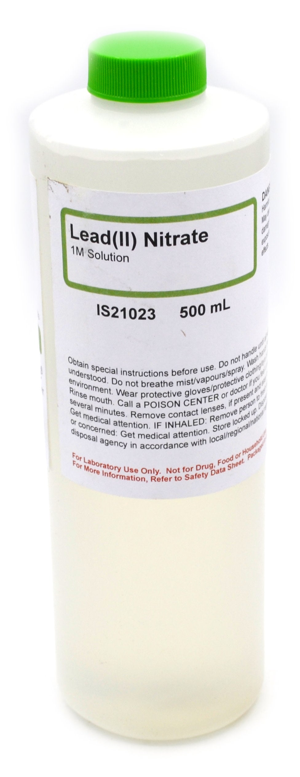 Lead (II) Nitrate Solution, 500mL - 1M - The Curated Chemical Collecti ...