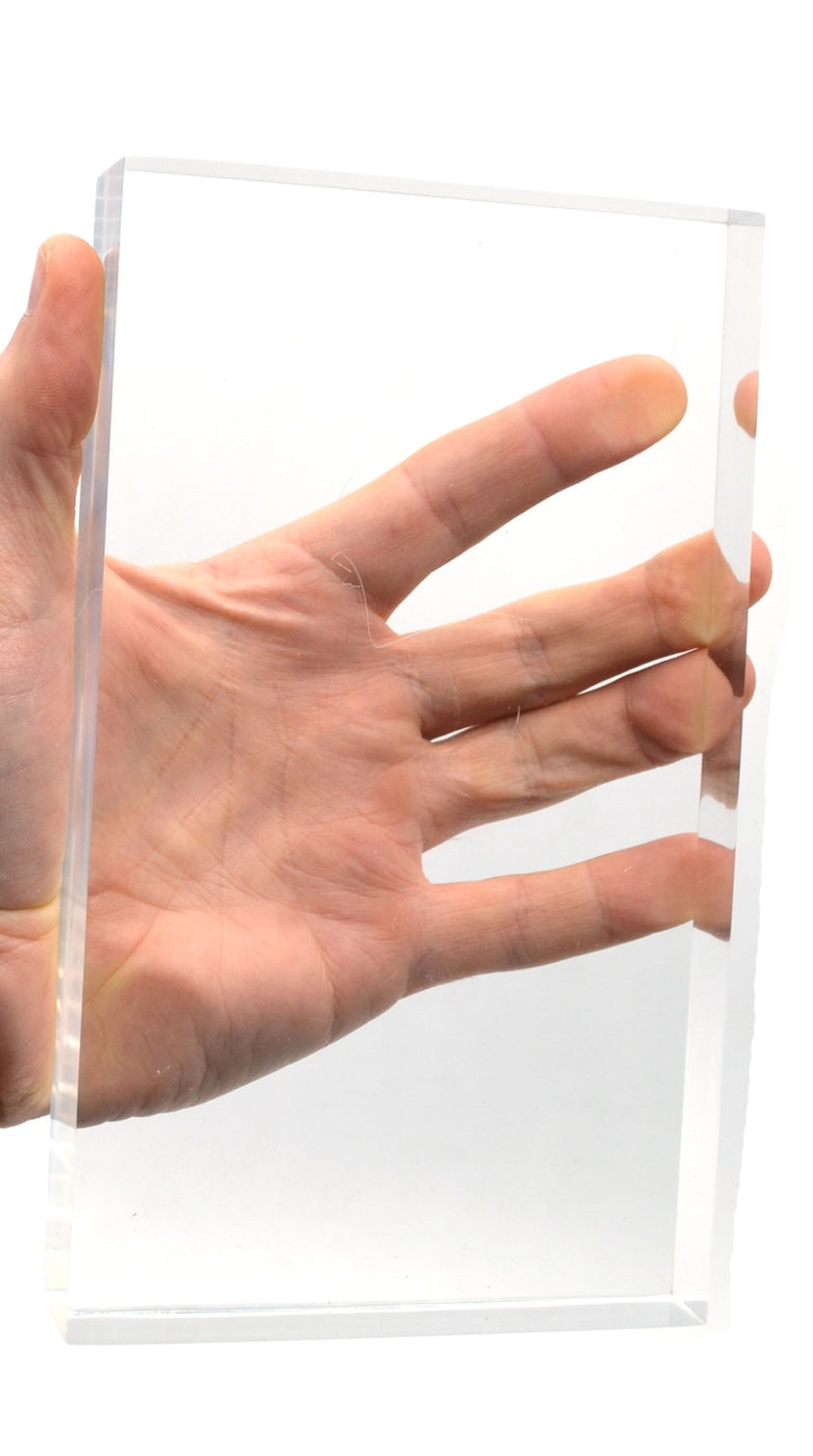 Set 3 Large Acrylic Blocks for Light and Prism Demonstrations - Rectan ...